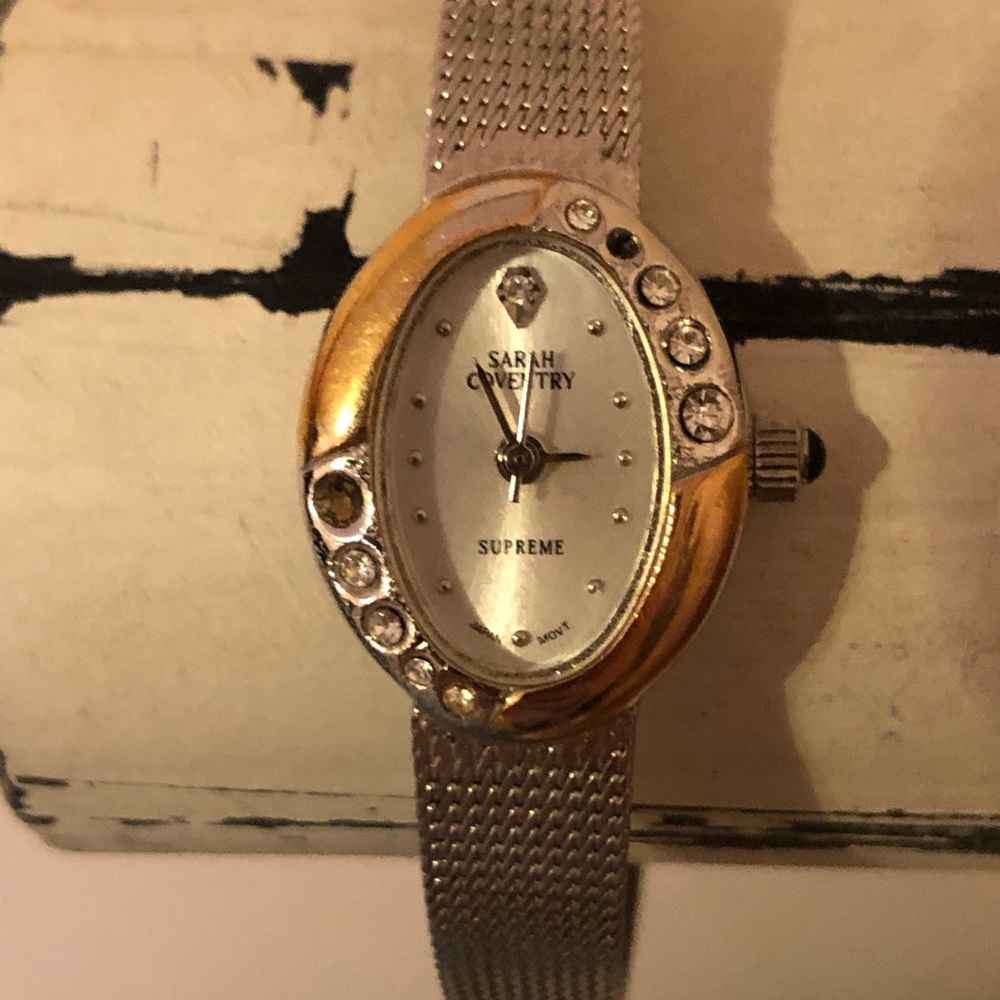 Vintage Sarah Coventry Dual Tone Watch - Gem